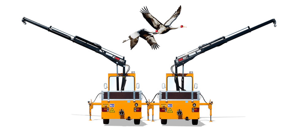 Electric platform trucks with loading crane - VOLK - Elektroschlepper ...